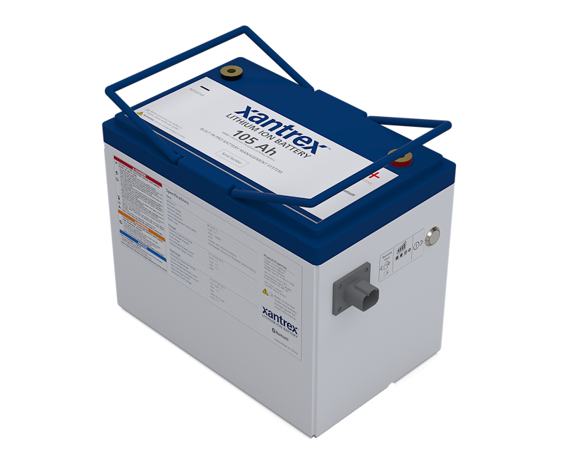 12V Group 27 Lithium Deep Cycle Battery 105Ah – Xantrex 883-0105-12